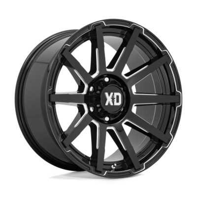 Set of 4 XD XD847 OUTBREAK Wheels 20X10 6X135 GLOSS BLACK MILLED 12MM ...