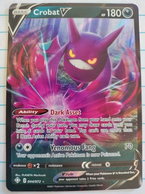Pokémon TCG Crobat V Shining Fates 044/072 Holo Ultra Rare NM-MT | eBay