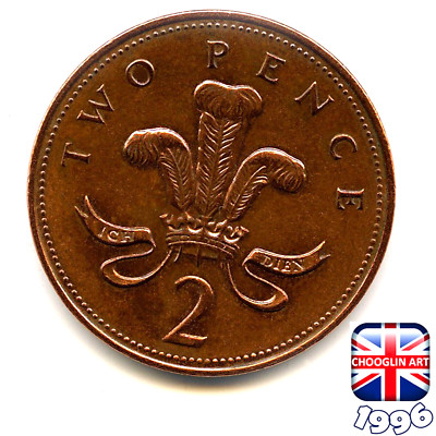 A BRITISH 1996 ELIZABETH II TWO PENCE 2p coin, 30 Years Old! | eBay