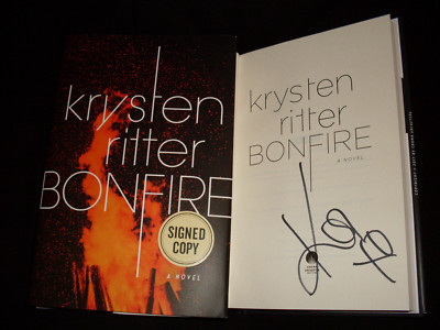 Krysten Ritter signed Bonfire 1/1 hardcover book NOT TIPPED signed in ...