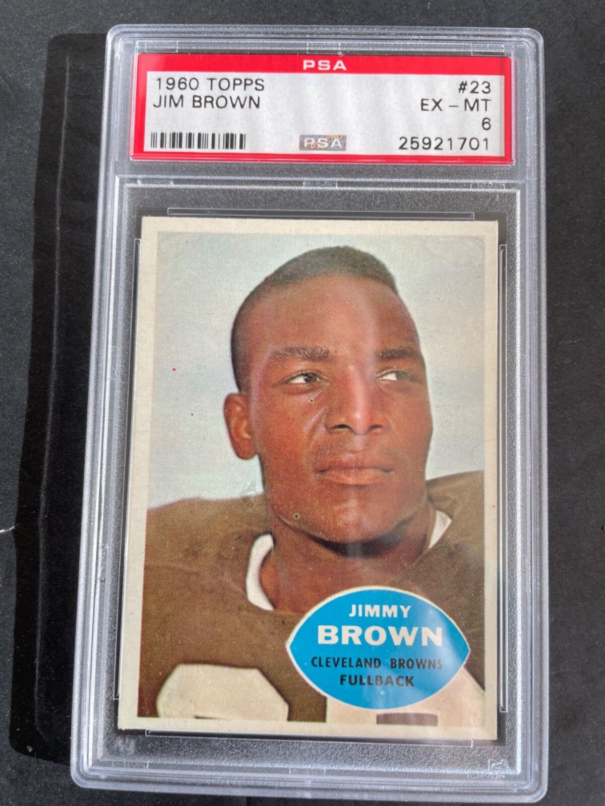 1960 Topps Jim Brown #23 Cleveland Browns PSA 6 | eBay