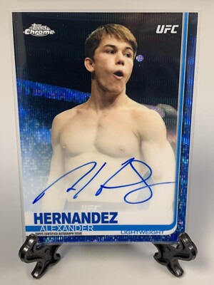 2019 Topps Ufc Chrome Alexander Hernandez Blue Refractor Autograph 🔥09/ ...