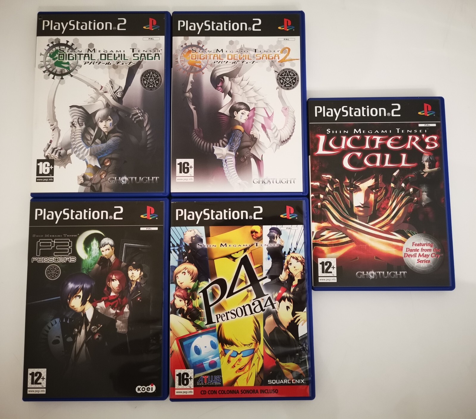 Shin Megami Tensei PS2 Playstation 2 Digital Devil Saga 1 - 2 Persona 3 ...