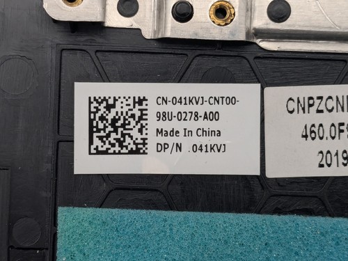 Dell Inspiron 5482 Palmrest Backlit Keyboard Touchpad 041KVJ 41KVJ B85 ...