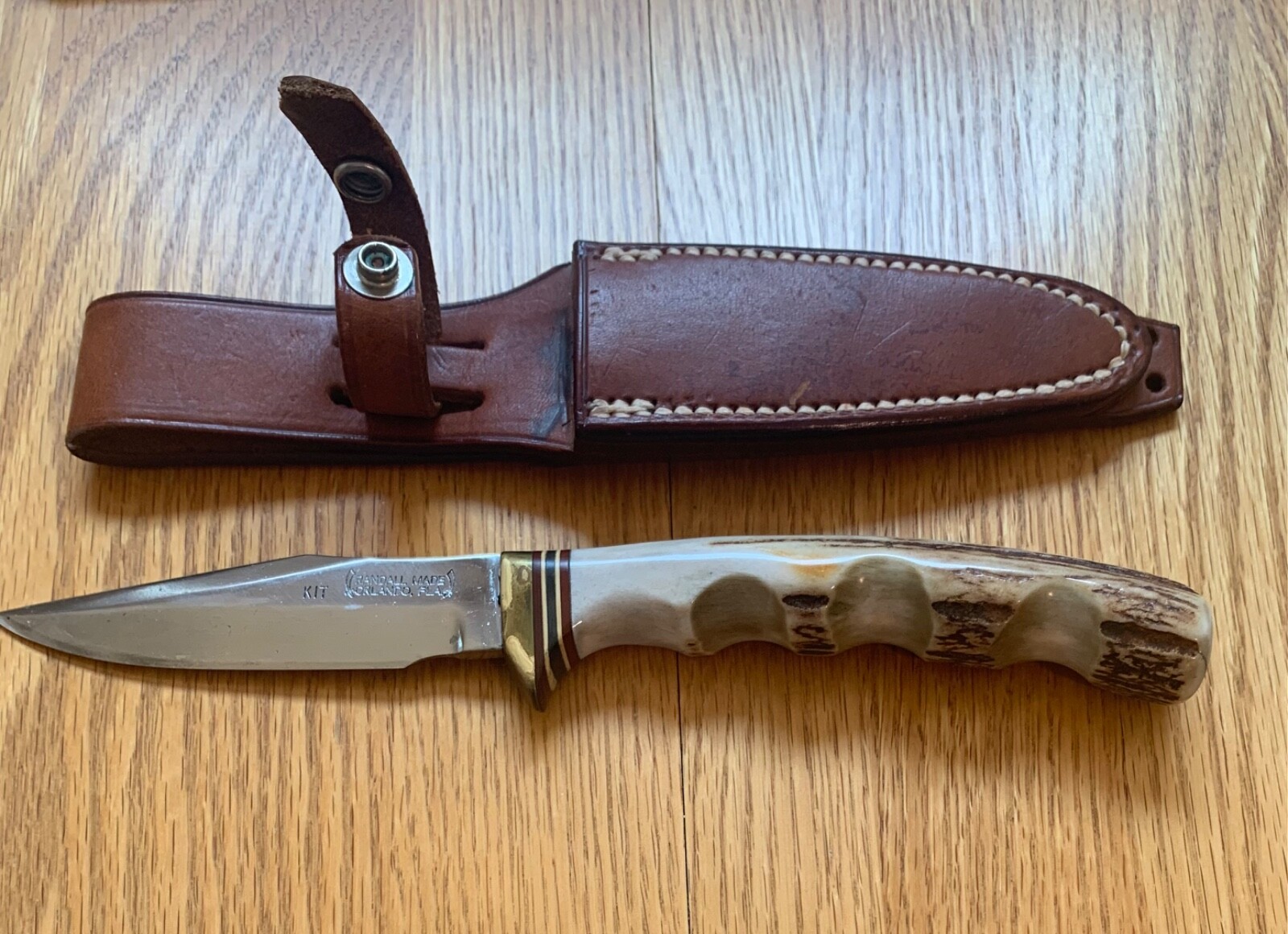 AWESOME RANDALL KIT STAG KNIFE W/ JOHNSON SHEATH RARE | eBay