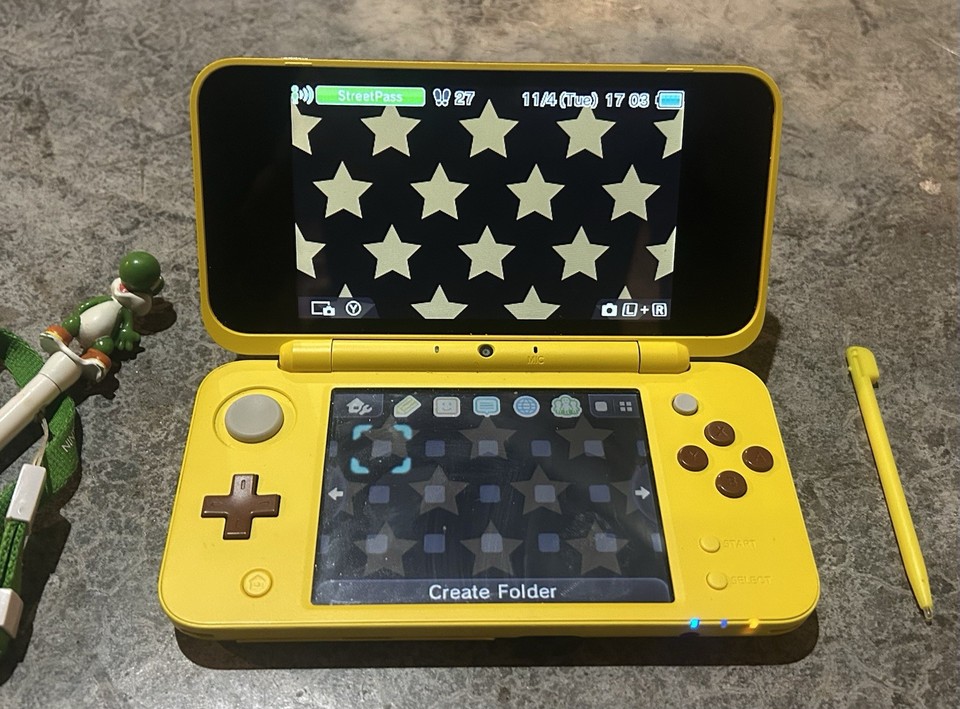 RARE Pikachu New 2DS XL Special Edition Console w/ Game Collection ...