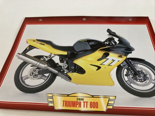 Triumph TT600 2000 TT 600 Motorcycle Passion Collection Atlas | eBay