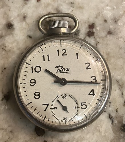 Vintage 1959 Ingram Rex Pocket Watch Works USA | eBay