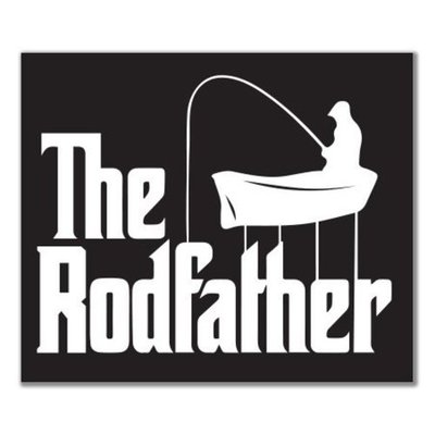 The Rodfather Black Vinyl Sticker - SELECT SIZE | eBay