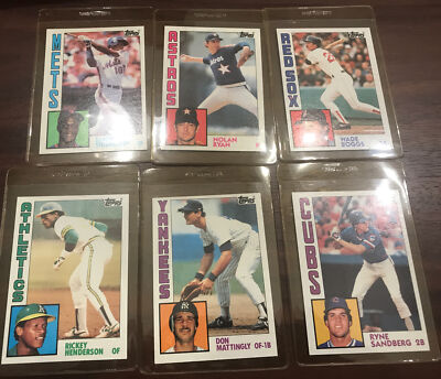 1984 Topps Complete Set NM Nice Set!! DON MATTINGLY RC ROOKIE | eBay