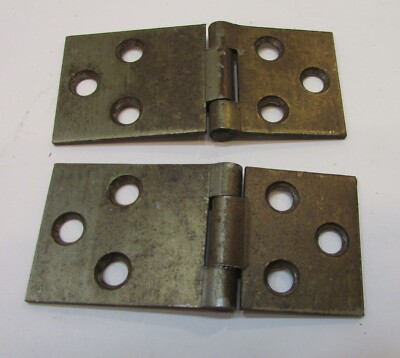 Pair Vintage 1.5" x 3" Steel Drop Leaf Table Leaf Hinges Furniture ...