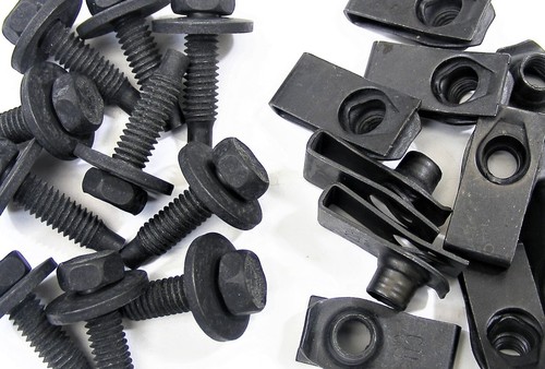 Mopar Body Bolts & U-nut Clips- 5/16-18 x 1-3/16"- 1/2" Hex- 40pcs ...