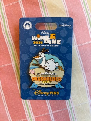 WDW RunDisney 2025 Wine & Dine Race Weekend Pin - Passholder - Olaf | eBay