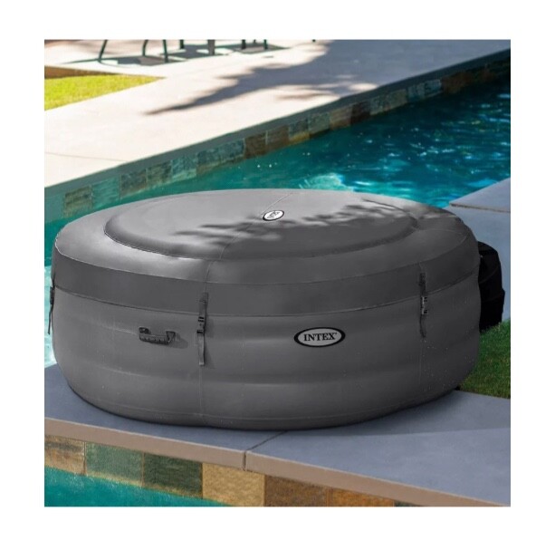 Intex 28481E Simple Spa 77in x 26in Inflatable Hot Tub with Filter Pump ...