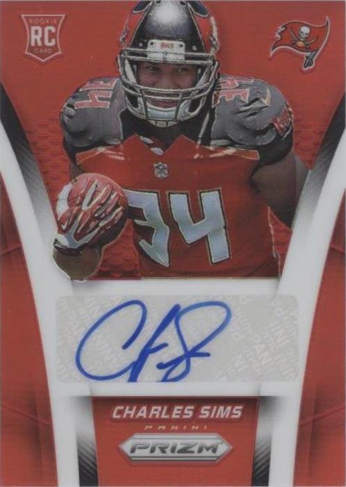 2014 Panini Prizm - Autographed Rookie Charles Sims #AR-CS Red Prizm ...