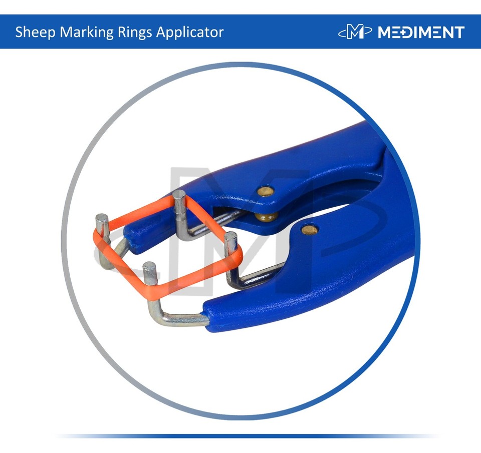 NEW Elastrator Castration Pliers +100 FREE Rubber Rings Applicator Pewter Steel | eBay