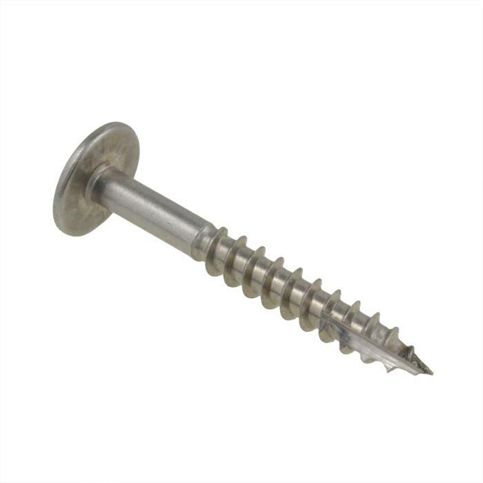 Qty 6000 Button Square Timber Screw 10g-12 x 60mm Stainless G316 Marine ...