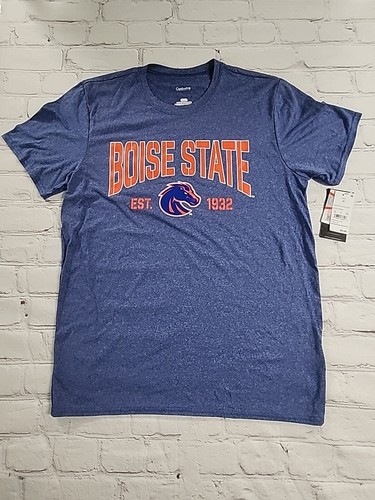Boise State Broncos Crew Neck Tee T-shirt Soft Athletic Fit Adult ...