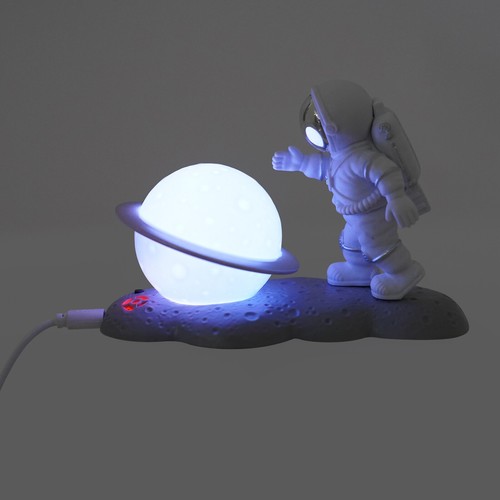 LED Night Light Astronaut Animal Night Light, Cute Spaceman Room ...