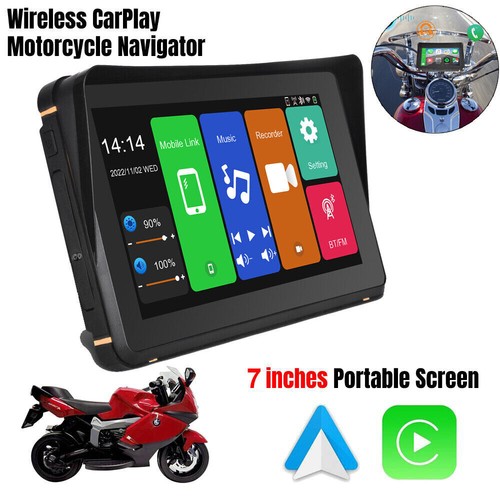 Motorcycle GPS Navigation Wifi Touch Screen Bluetooth Audio CarPlay ...