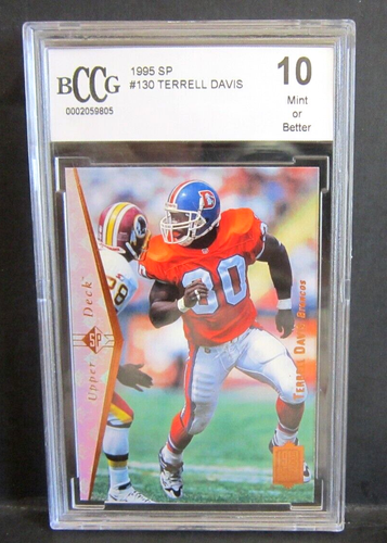 Terrell Davis RC 1995 Upper Deck SP Rookie Card#130 BCCG10!Broncos RB ...