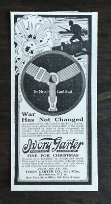 Vintage 1917 Ivory Garters Ivory Garter Company Original Ad 222 | eBay