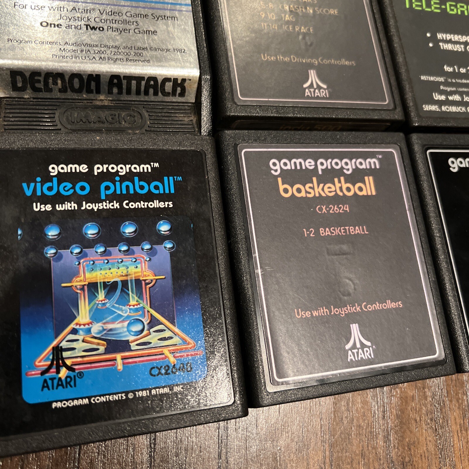Vintage Lot Of 27 Authentic Original Atari 2600 Games With Display Case ...