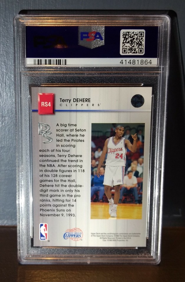 1993 Terry Dehere Upper Deck #RS4 Rookie Standouts Basketball Card ...