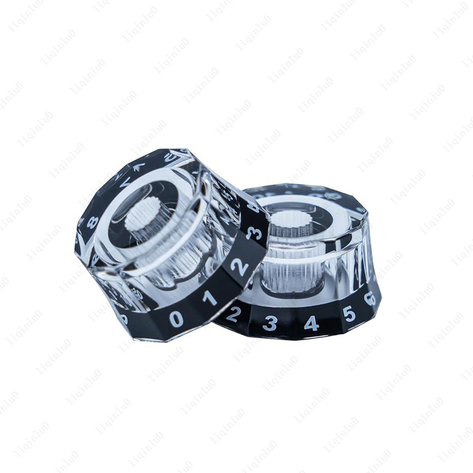 4x Guitar Knob Clear Dodecagon Speed Control Volume Tone Knobs for Les Paul | eBay
