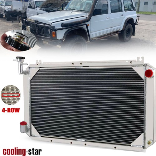 4-Row Radiator For 1988-1997 Nissan Patrol GQ Y60 2.8L 4.2L Diesel TD42 ...