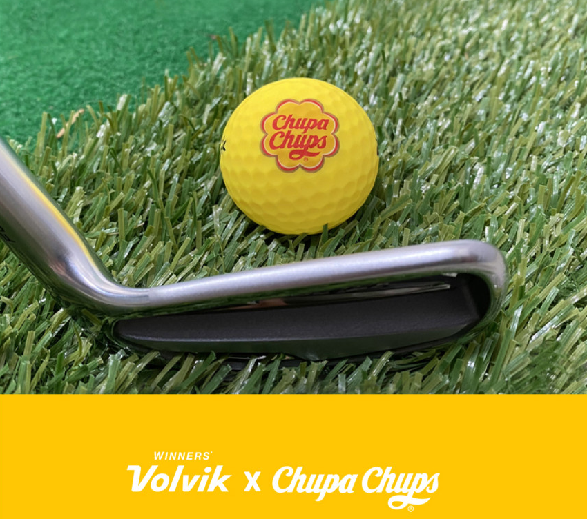 24 New Volvik 2 Piece Golf Four Balls Tee x Chupa Chups Tanghuru ...