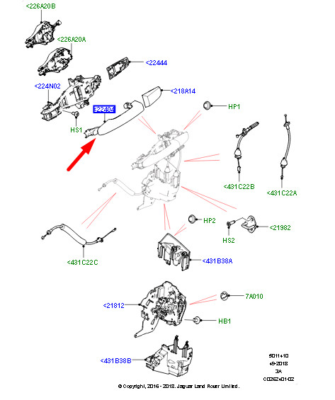 Land Rover Discovery Sport L550 Front Door Exterion Handle LR055916 OEM ...