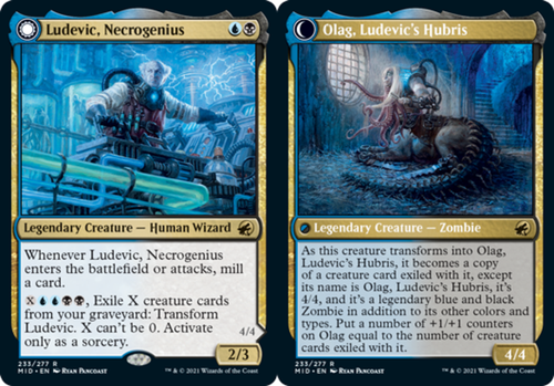 MTG-1x-NM-Mint, English-Ludevic, Necrogenius // Olag, Ludevic's Hubris ...