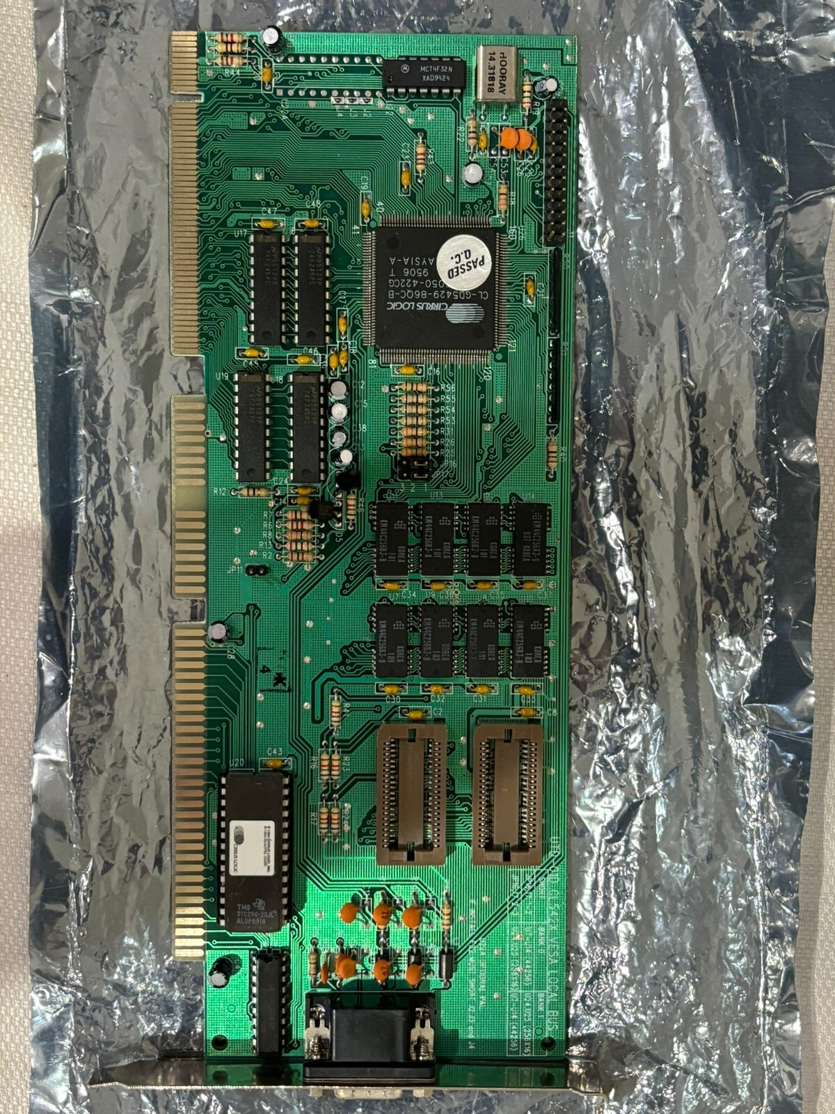 RARE VLB VGA Card CL542X (Cirrus Logic CL-GD5429) 1 MB DOS Retrogaming ...