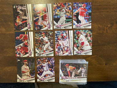 2017 Topps Update Philadelphia Phillies Complete 10 Card Set -Lot of 7 ...