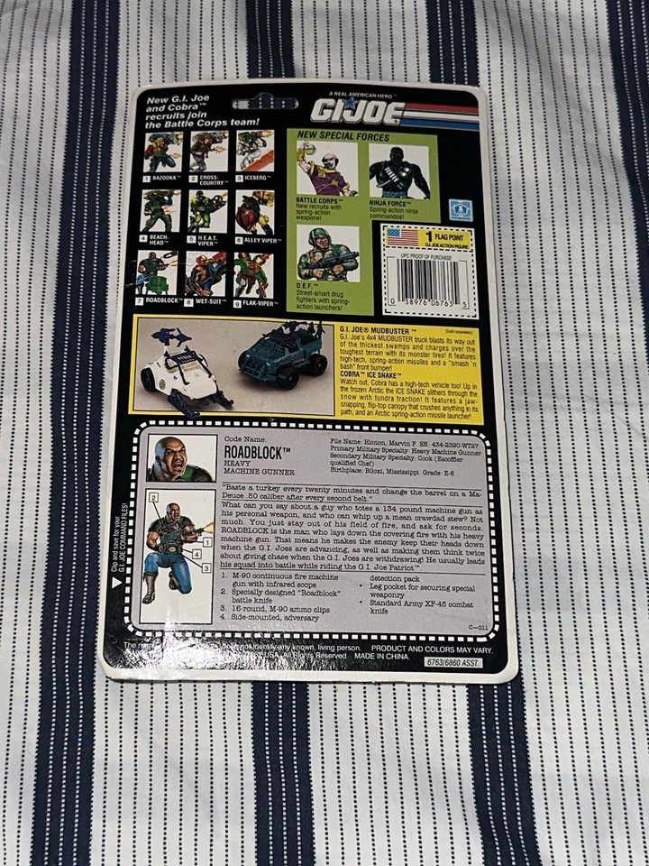 GI Joe Battle Corps ROADBLOCK 1992 New Sealed | eBay