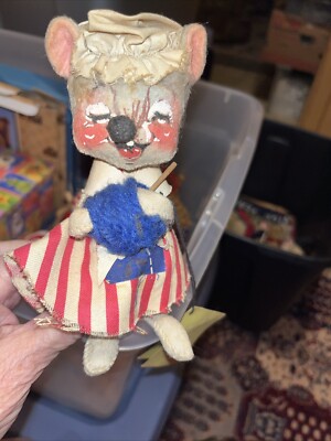 Annalee Dolls 6” Colonial Patriot Mouse 1971 Vtg Girl Mouse w/tag | eBay
