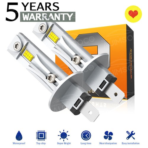 2X H1 LED DRL Bulbs Fog Driving Light Conversion Kit Super Bright White ...