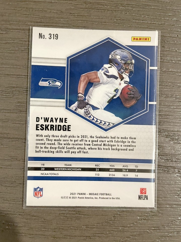 dwayne eskridge rookie mosaic Seattle Seahawks #319 | eBay
