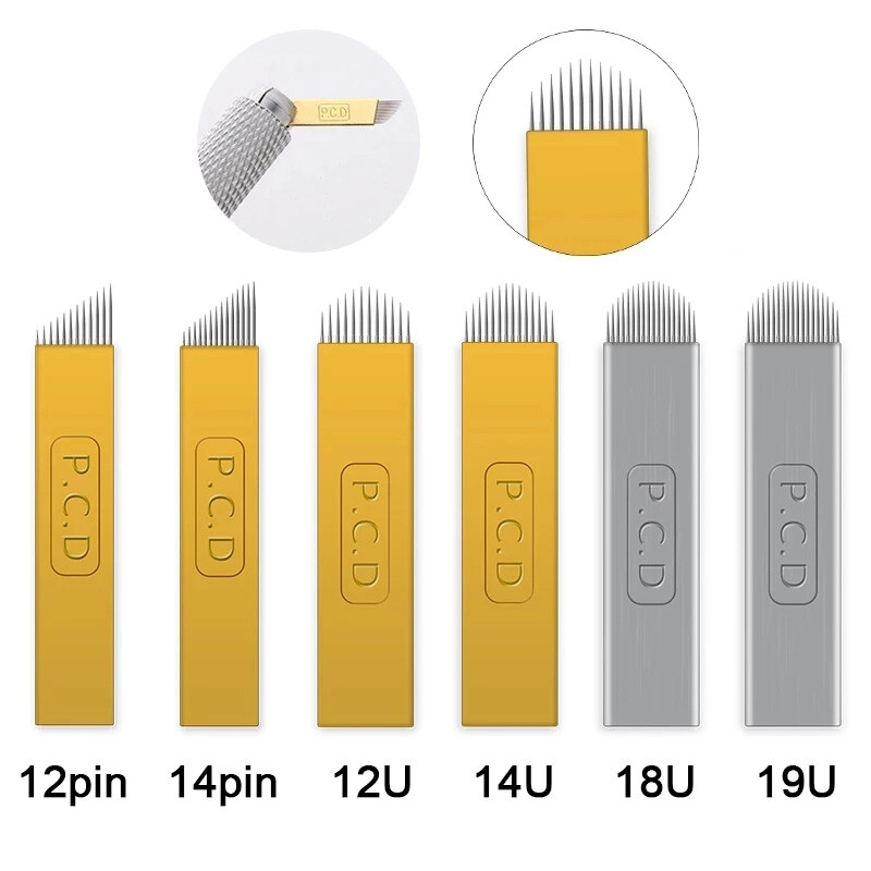 Makeup Eyebrow Tatoo Blade Microblading Needles For Embroidery Manual ...