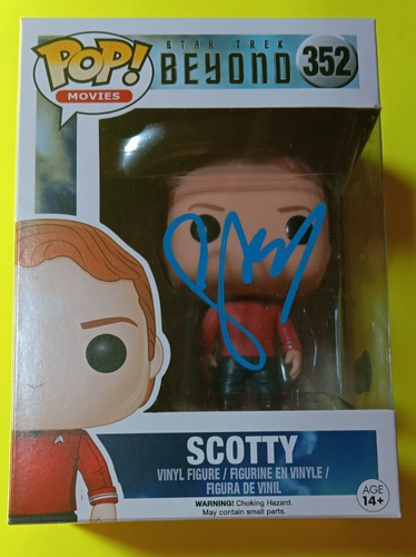Simon Pegg Scottie Star Trek Signed Auto Funko Pop #352 - Beckett # ...