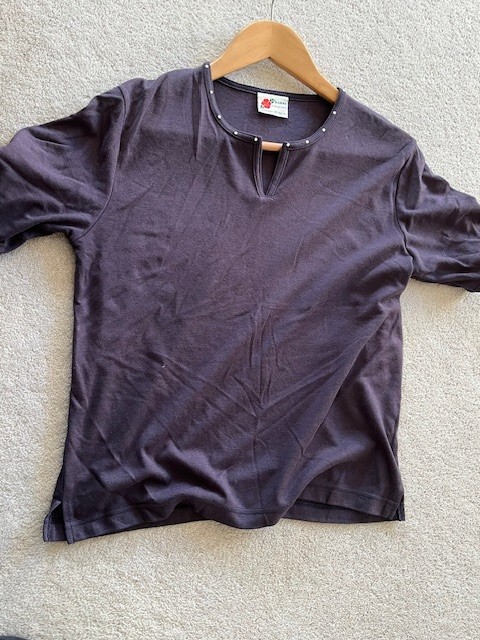 Ladies Navy T Shirt - to fit 36" bust | eBay UK