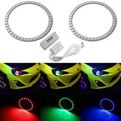 RGB Multi-Color LED Angel Eyes Halo Rings Kit For Scion FRS Subaru BRZ ...