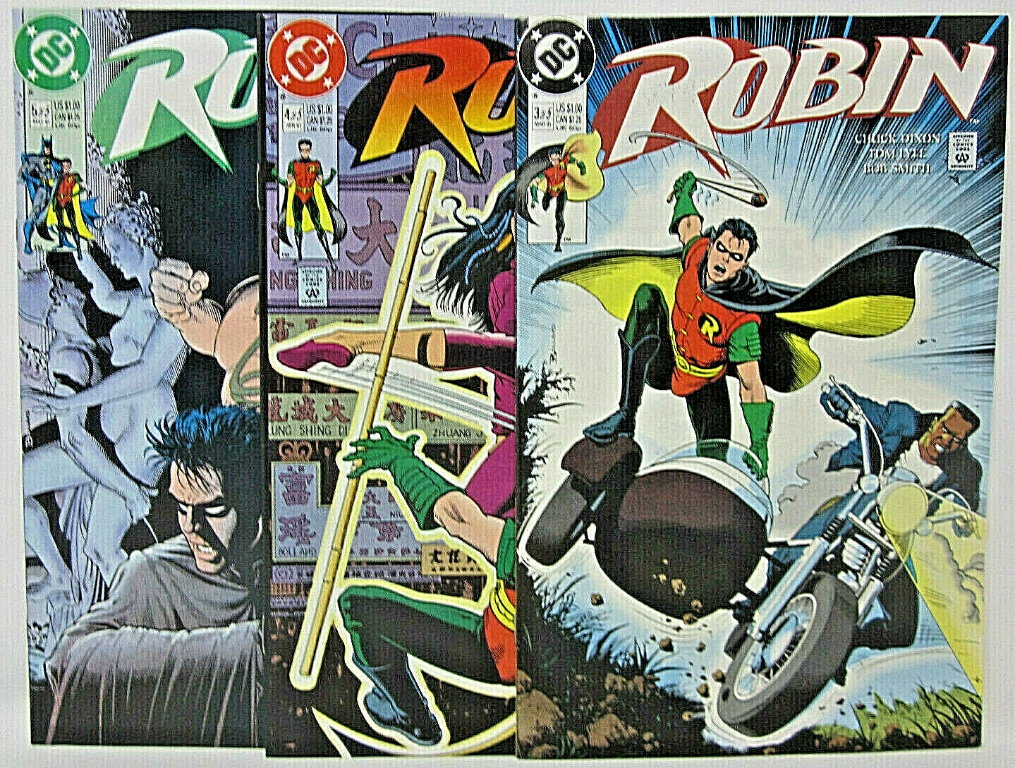 3 DC Comics Robin 1991 Limited Series #2, 4, 5 Brian Bolland Covers ...