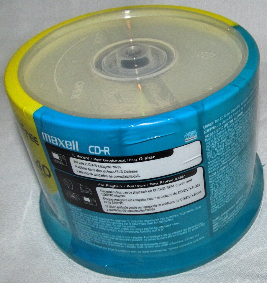 Maxwell CD-R 48X 700MB 80Min 40 Disc Pack New Retail Sealed | eBay