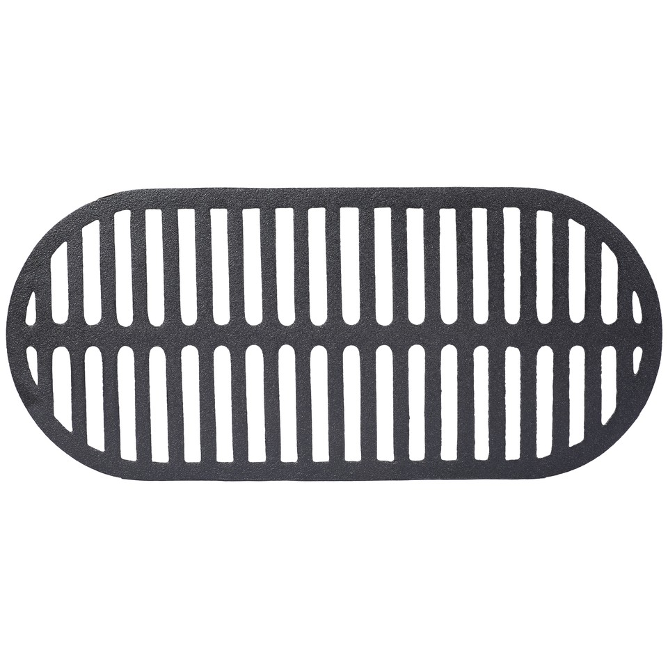 Oval Cast Iron Grill Outdoor Charcoal Grill Tabletop Cast Iron Skillet ...