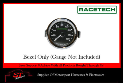 Racetech Gauge Chrome Bezel For 52mm Gauges - Motorsport/Rally/Race ...