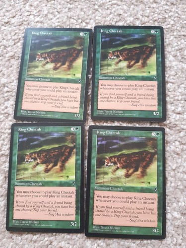 MTG 4 x King Cheetah - Visions | eBay