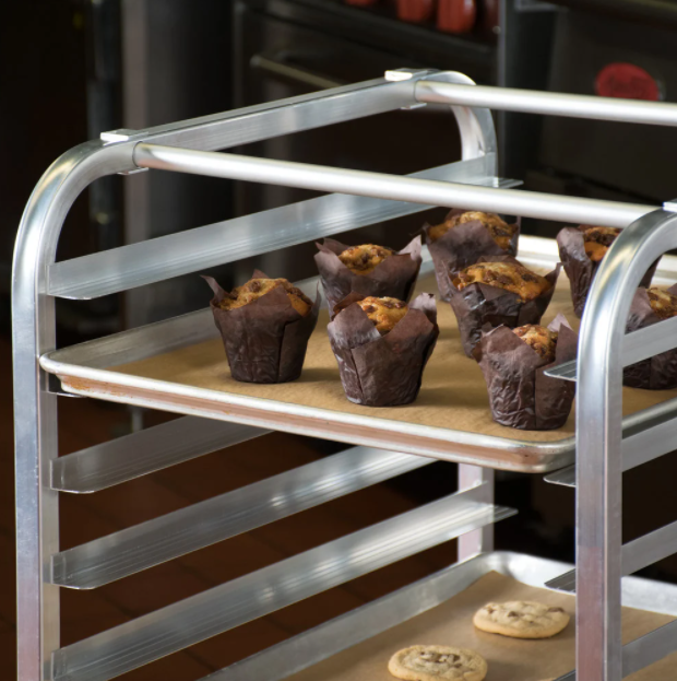 10 Pan End Load Half Height Bakery Bun Sheet Pan Speed Rack Portable ...