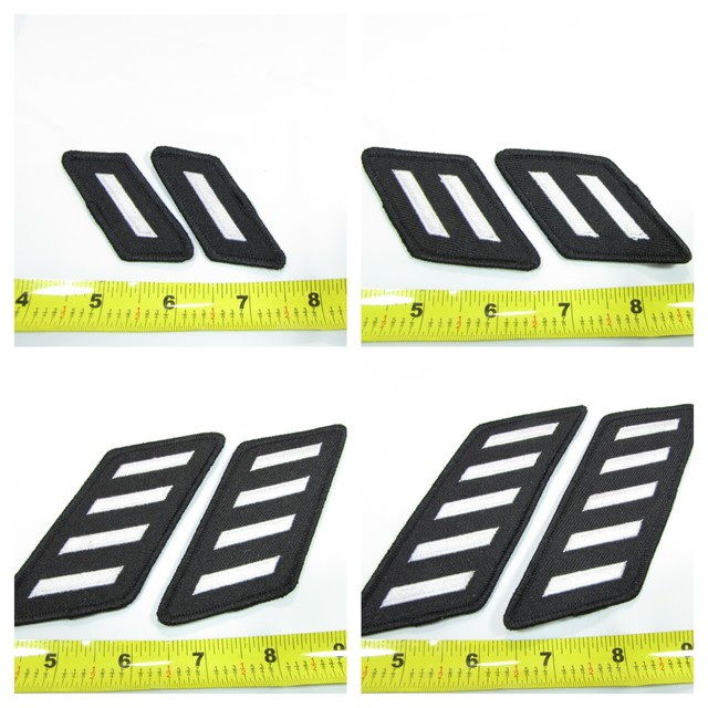 2 Sheriff Police Uniform Service Stripes Hash Marks 1-5 Stripes White ...